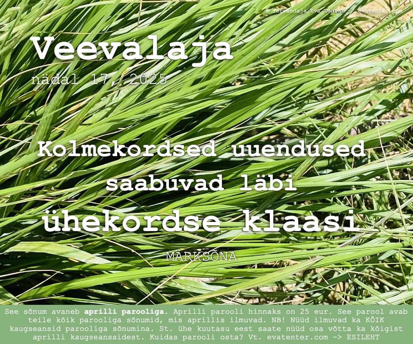 Lisasõnum – VEEVALAJA – nädal 17, 2025 – Vestlused inglitega